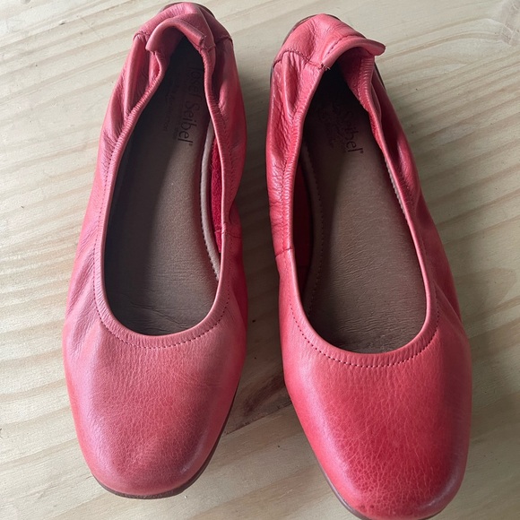 Josef Seibel | Shoes | Josef Seibel Red Flats With Elastic Topline ...